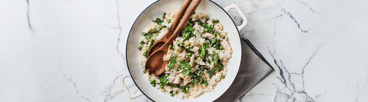 Sticky Rice Salad with Chicken, Spring Peas, and Charred Asparagus ...