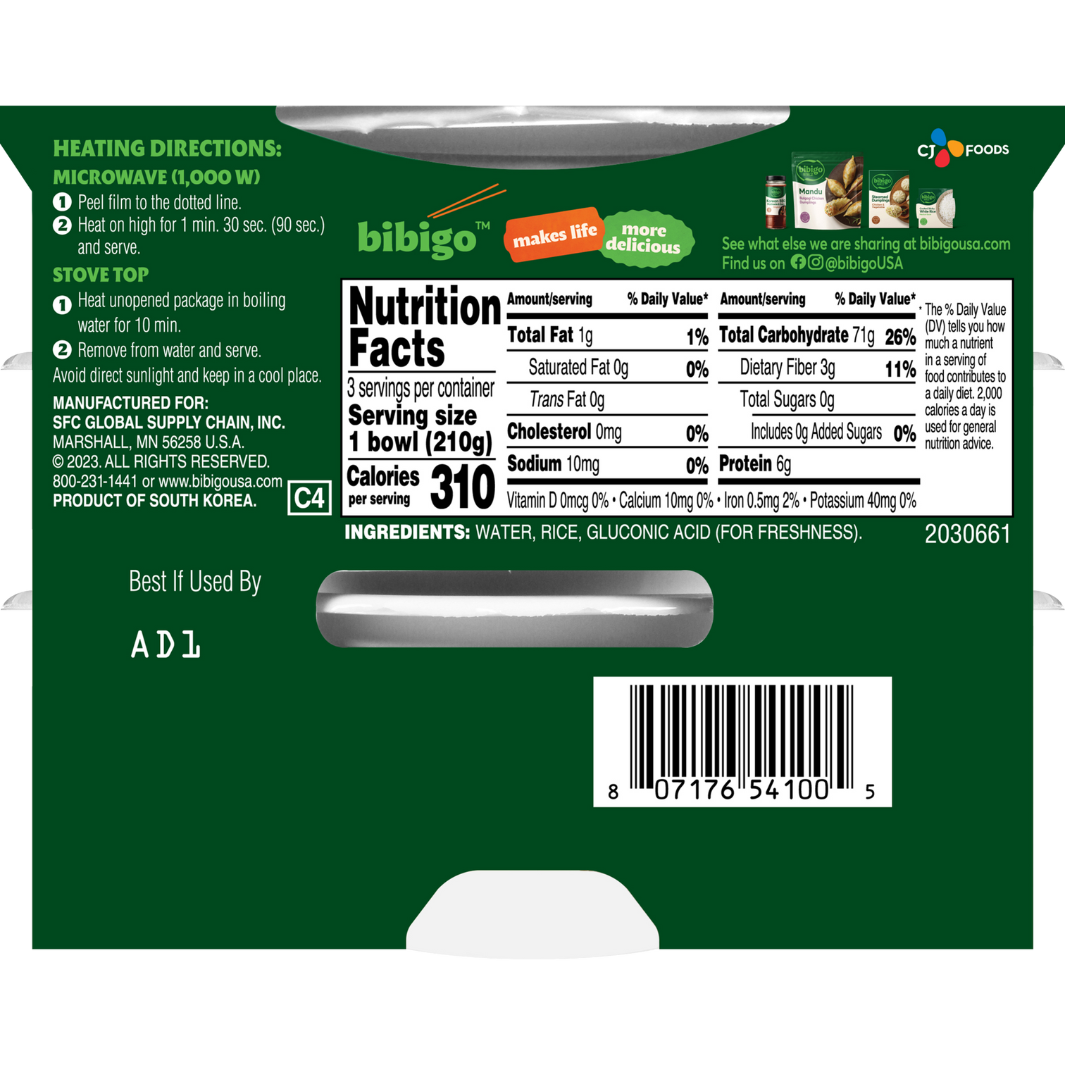 bibigo™ Cooked Sticky White Rice (3 pack) – BibigoUSA